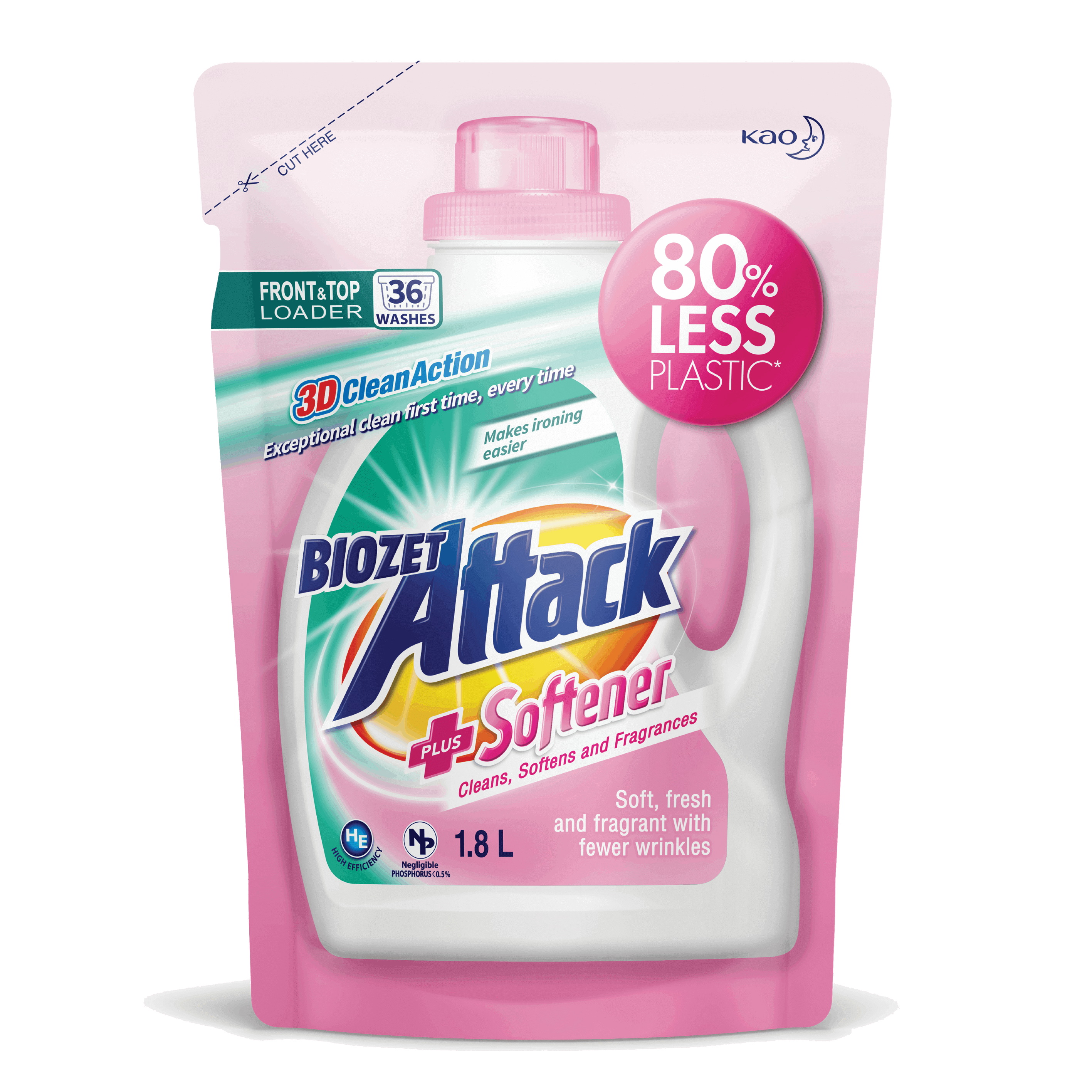 Laundry Liquid Refill Packs | Biozet Attack
